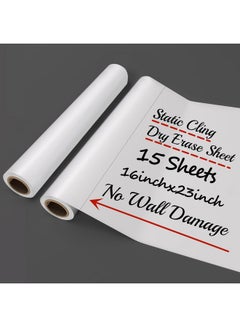 ZHIDIAN 2 Roll Static Cling Dry Erase Sheets, Removable Reusable ...