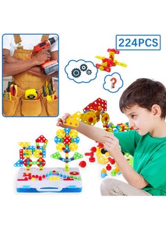 SUPSTEM Creativity Tool Box With Drill Screwdriver Toy Set, Stem ...