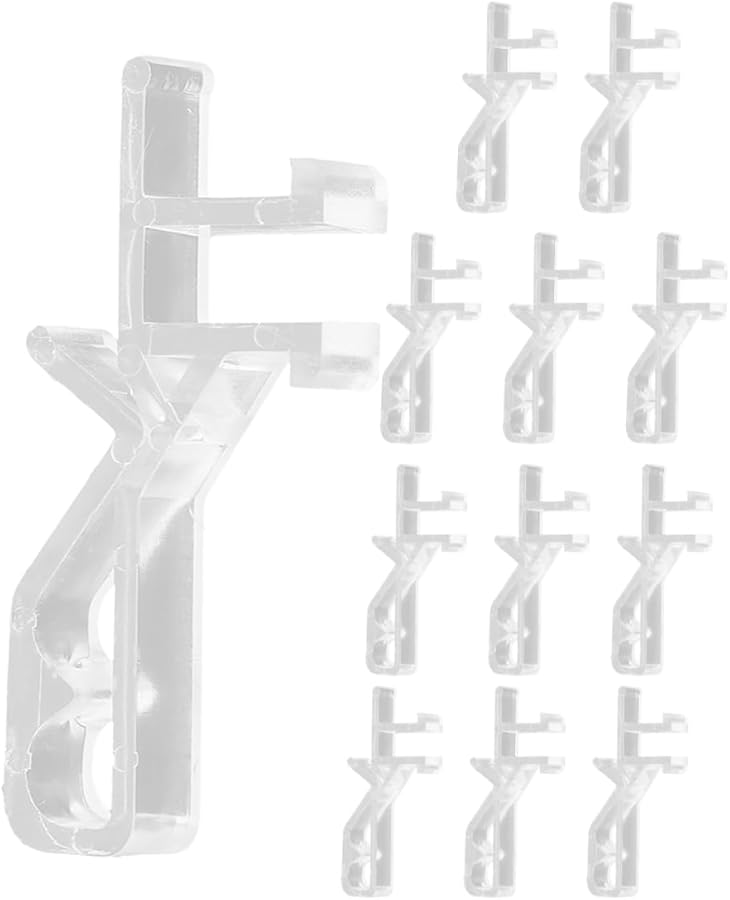 Generic 12Pcs Clear Blind Clips Valance Retainer Holders For Vertical ...