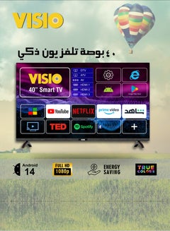 Visio VISIO 40 INCH FULL HD SMART TV ANDROID 14 TV WITH FREE WALL ...