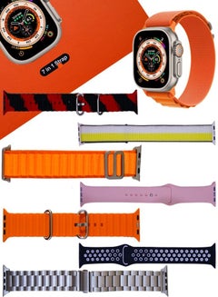 Generic Ultra Smart Watch Series 8 with 7 extras Straps 49mm HD Touch ...