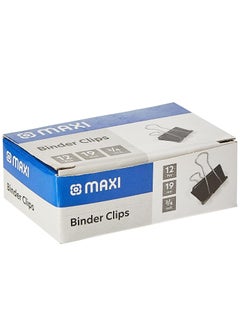 Maxi Maxi Binder Clip 19Mm Box Of 12Pc Black UAE | Dubai, Abu Dhabi