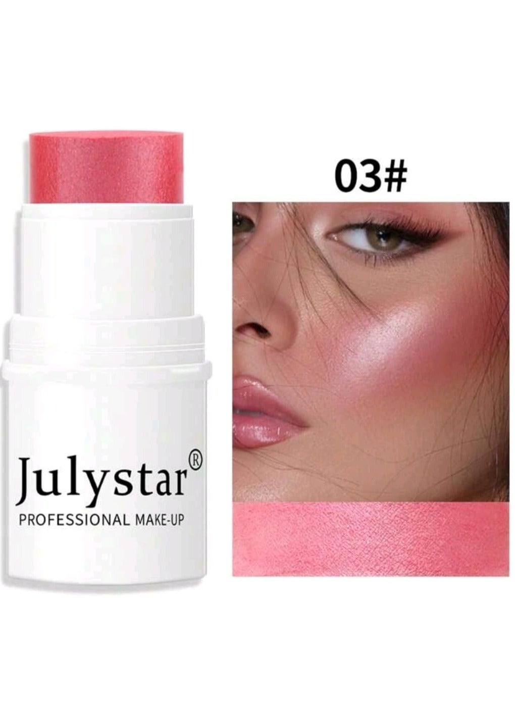 Julystar Julystar Professional Makeup Blush Stick, Long-wearing Highly ...