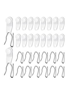 Generic 100 Sets of White Traverse Rod Slides Curtain Track Glider ...