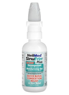 NeilMed SinuFrin Plus Decongestant Nasal Spray Extra Moisturizing Gel 0 ...