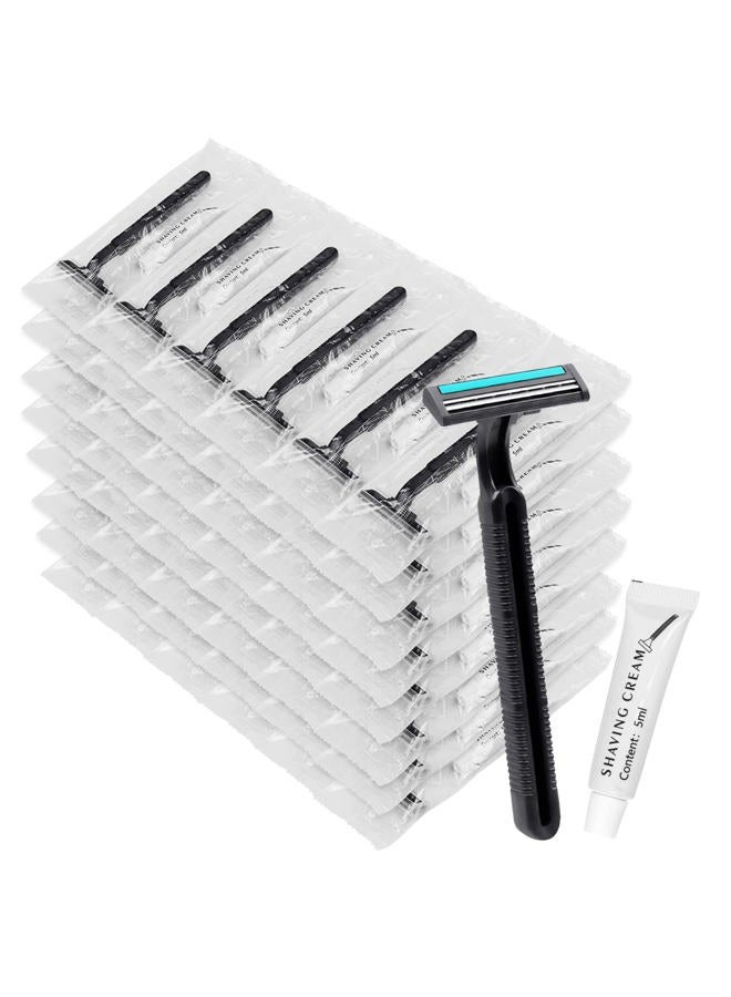 Lomgwumy Disposable Razors in Bulk, Bulk Razors with Knife Cap, Black ...