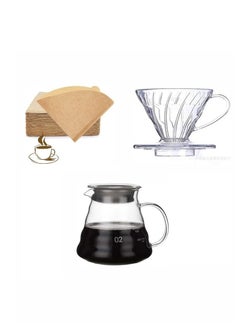 Drop V60 Coffee Set Pour Over Coffee Drip Coffee Brew Set Contains 3 ...