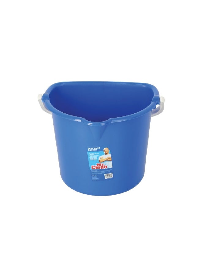 Mr Clean Durable Plastic Flat Back Bucket Blue 17 L 442440 | Best Price ...