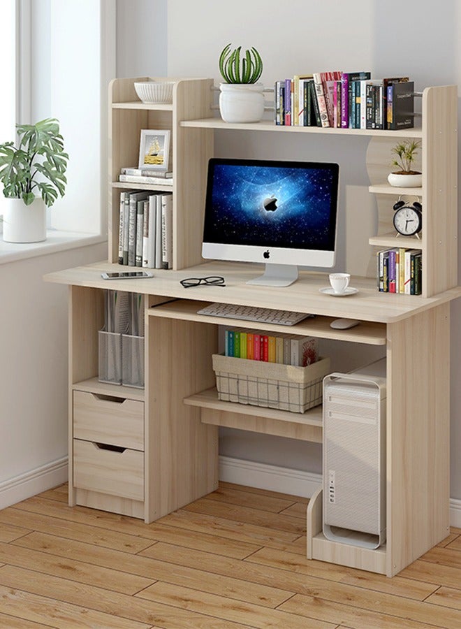 CityRiya-Long Computer Desk 110cm Home Office Desk Gaming Table PC ...