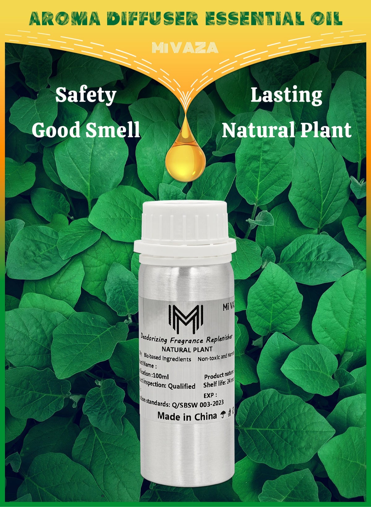 Mi VAZA Aroma Diffuser Essential Oil - Floral Essential Oil - Rose and ...