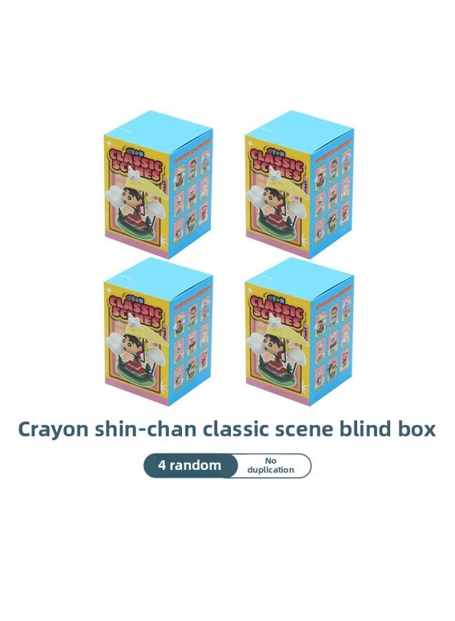 Generic Crayon Xiaoxin Classic Scene Series Blind Box Hand-made Tide ...