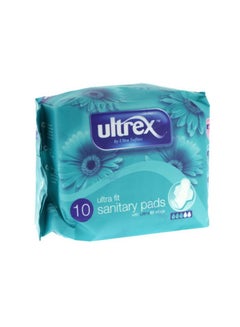 ultrex Ultra Fit Sanitary Pads With Wings, 10 Sanitary Pad UAE | Dubai ...