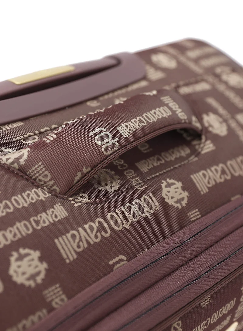 roberto cavalli BROWN Roberto Cavalli 2-Piece Printed Softshell Luggage ...