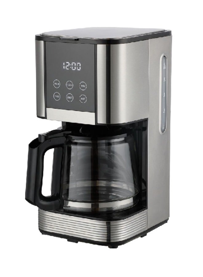 homix 1000W Digital Electric Drip Coffee Maker Silver and Black 1.5 L ...
