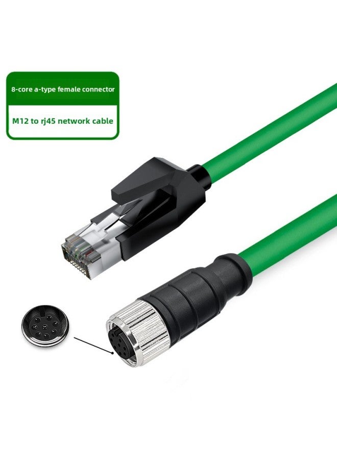 Generic M12 To RJ45 Connector Profinet Industrial Network Cable Bus 4/8 ...