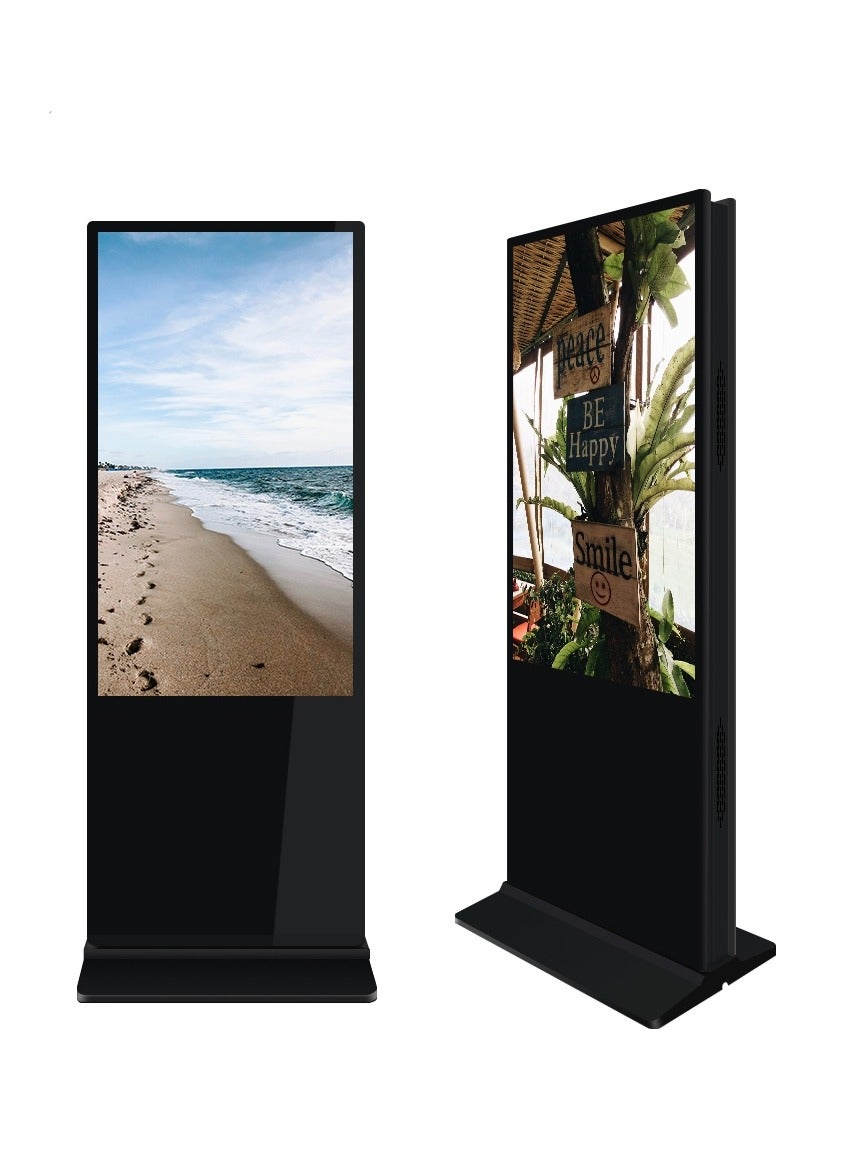 WEJHA 55 Inch Digital Signage Kiosk,Vertical Floor Standing Touch ...