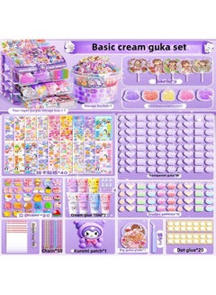 Generic Goo Card Brick Quicksand Goo Card Fan Cream Glue Set For Girls ...