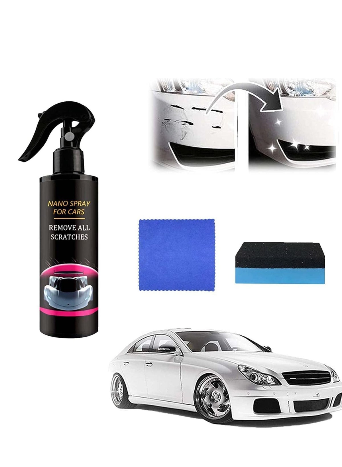 RAYHONG Car Scratch Repair Spray, Car Quick Repair Nano Spray, Fast ...