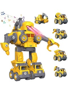 YelaJoy Boys and Girls' Game Robot Toy Set, 5-in-1 Disassembled ...