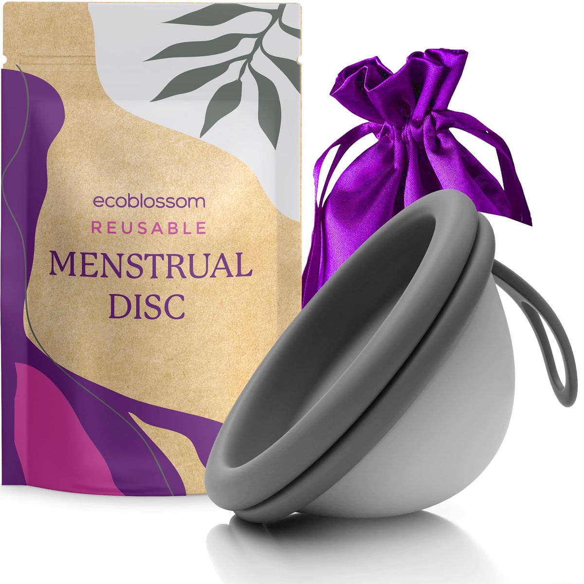 ecoblossom Ecoblossom Reusable Menstrual Disc Menstrual Cup Soft Period ...