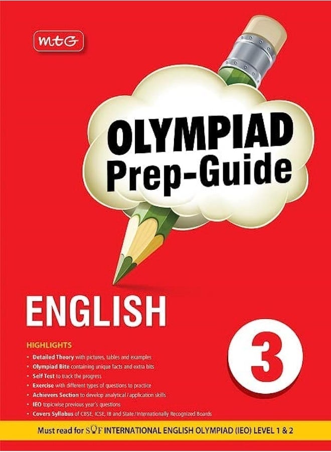 Olympiad Prep-Guide English Class - 3, IEO Chapterwise Previous Year ...