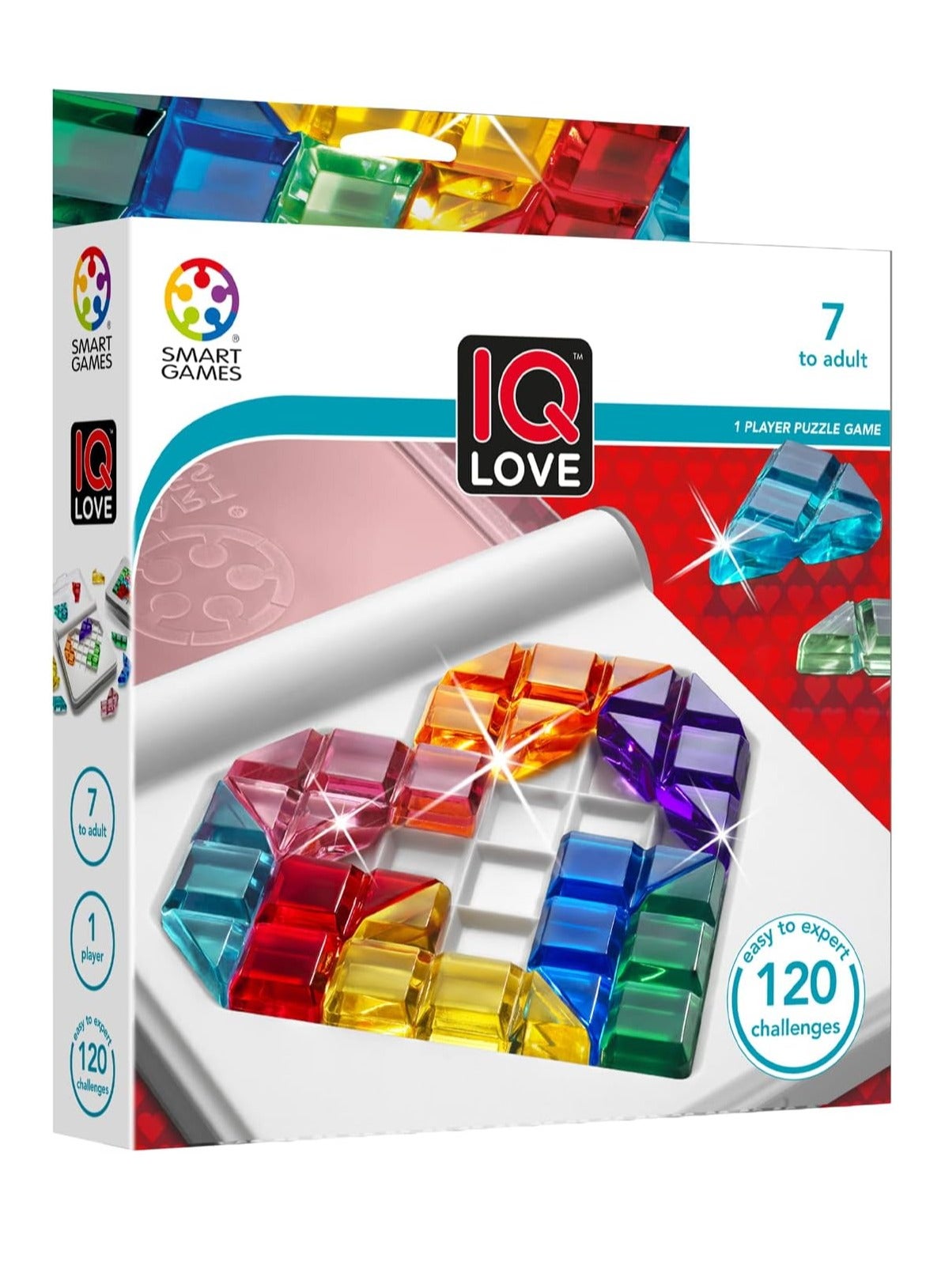 IQ IQ Love Smart Games, Puzzle Game with 120 Challenges 2 Game Modes to ...