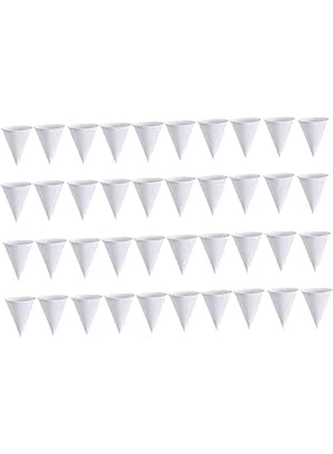 Generic 200 Pcs Edible Cone Paper Cups Safe For Ice Beverages Dessert ...