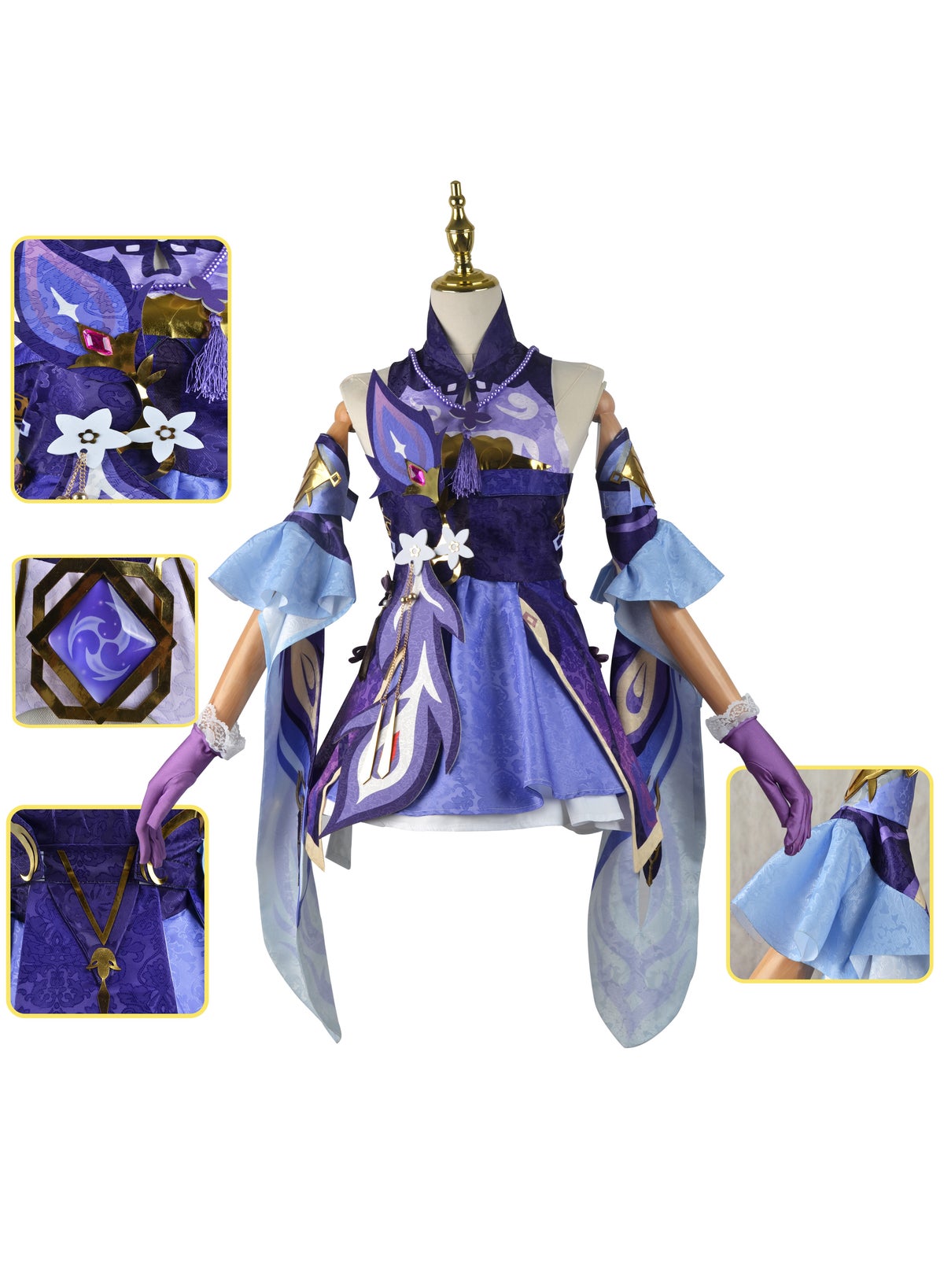Generic Genshin Impact Keqing Cosplay Costume, Game Anime Characters ...