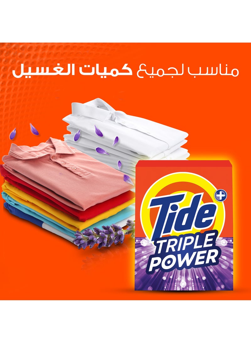 Buy Tide Triple Power Lavender Laundry Detergent Powder Online | 15 ...