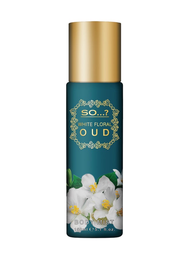 So..? White Floral Oud Body Mist Long Lasting Fragrance Spray 150ml ...