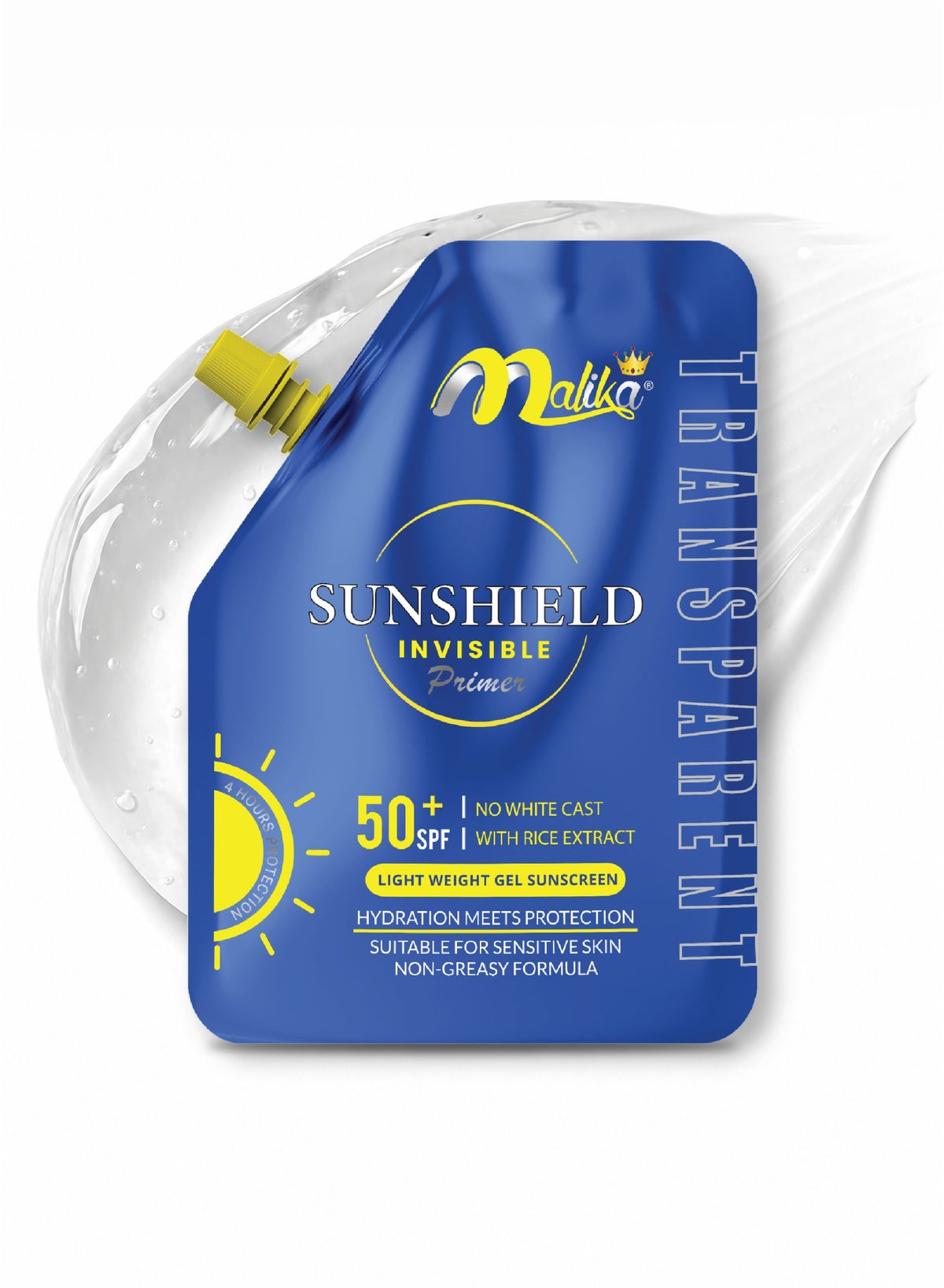 Malika Malika Sunshield Sunscreen for Face 50ml | 2-in-1 Makeup Primer ...