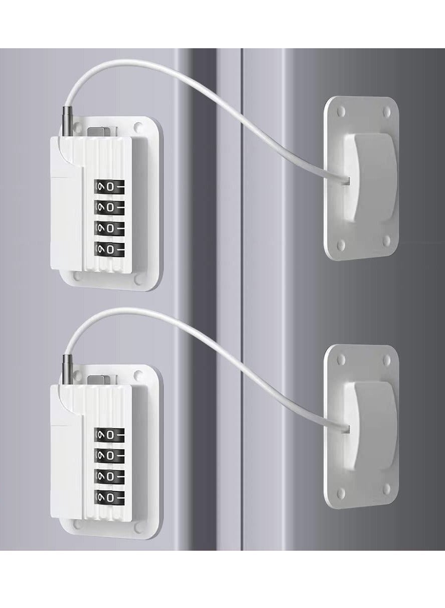 SYOSI Refrigerator Lock Combination Fridge Locks 2 Pack Adhesive RV ...