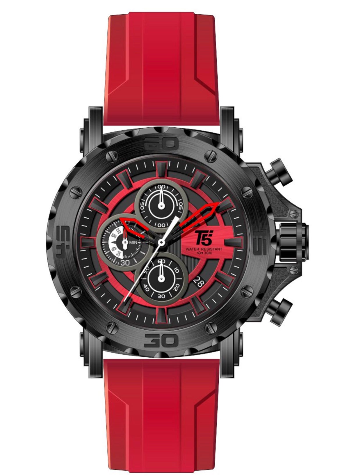 T5 Watches T5 Quartz Men Silicone strap Watch | Best Price UAE | Dubai ...