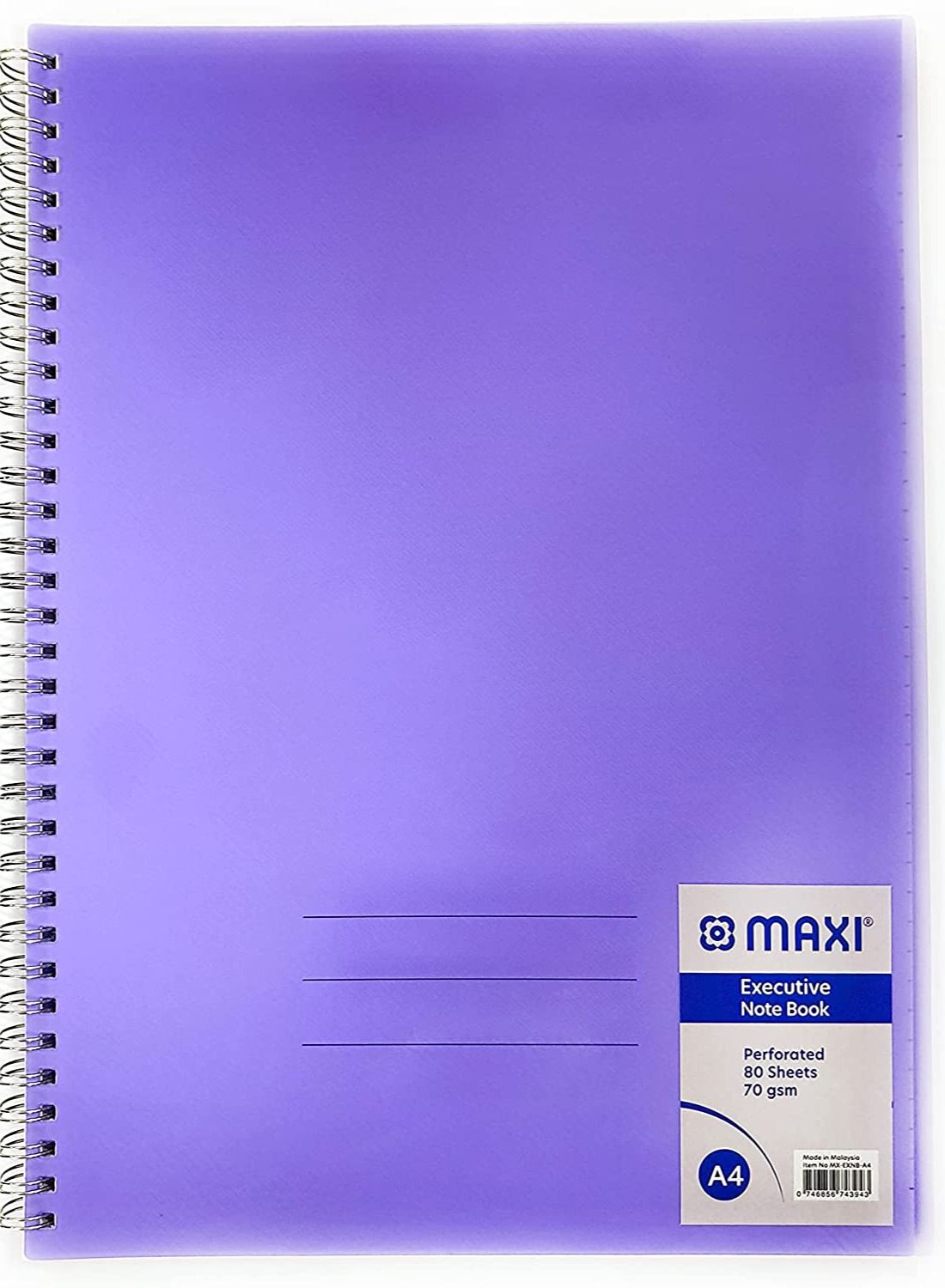 Maxi 80-Sheet A4 Size Executive Notebook Violet | Best Price UAE ...