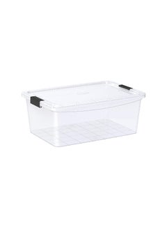 Cosmoplast 20L Clear Plastic Storage Box with Lockable Lid | Best Price ...