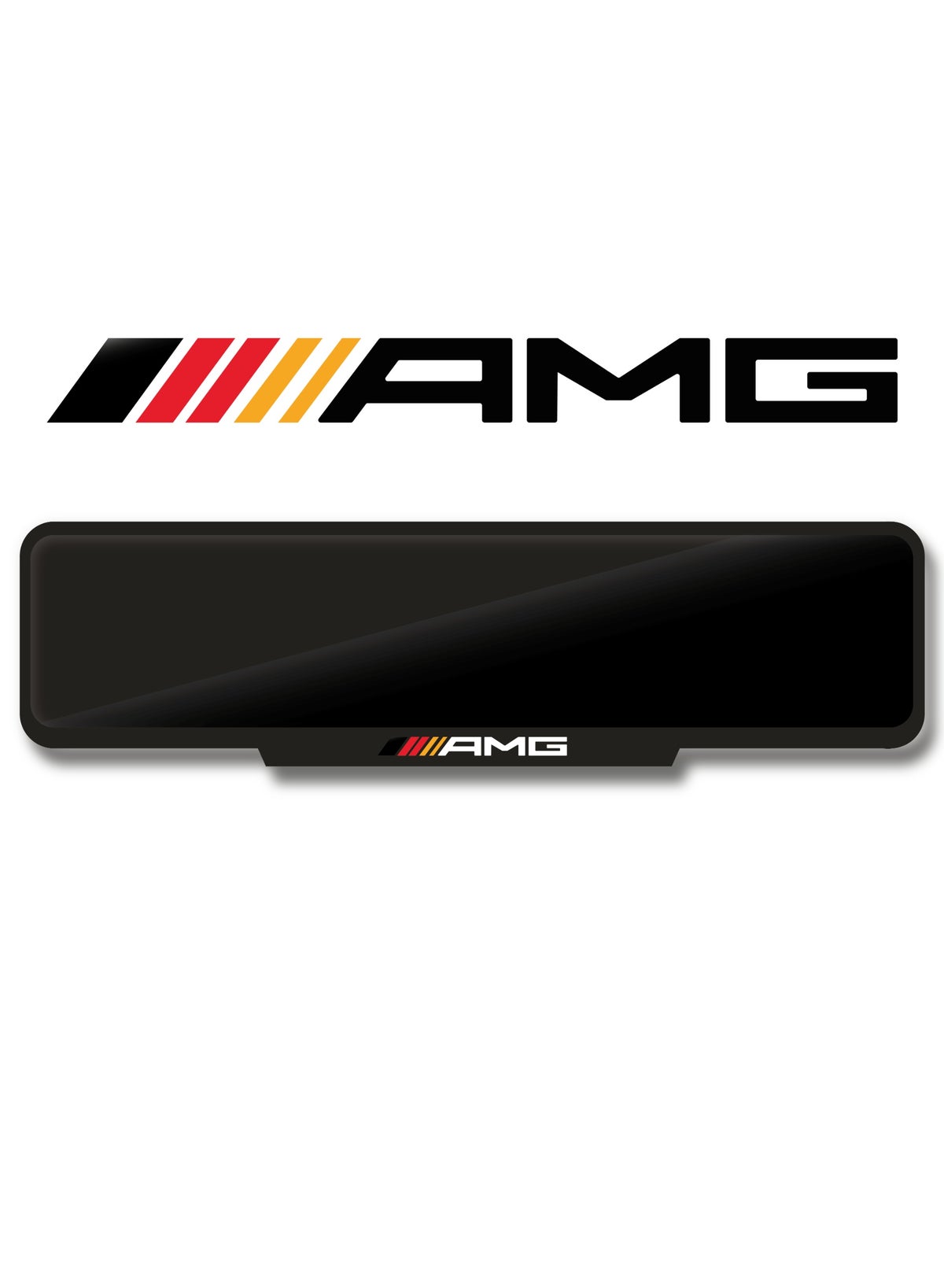 DXBSTAMPS AMG Number Plate Frame – German Flag Color Edition – Gloss ...