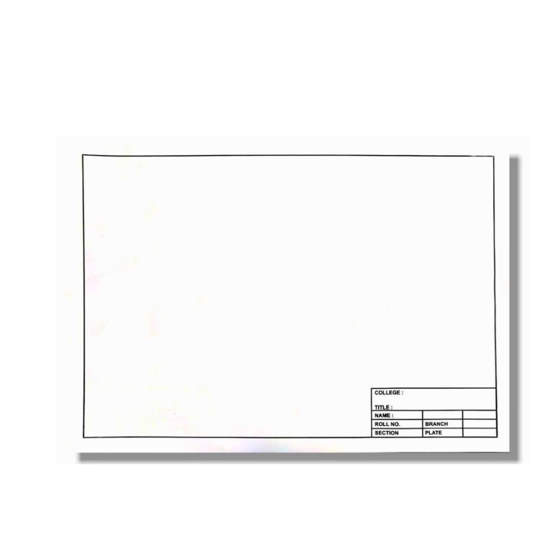 DUSHALA 60 A2 Size Engineering Drawing Sheets for Engineering Drawing ...