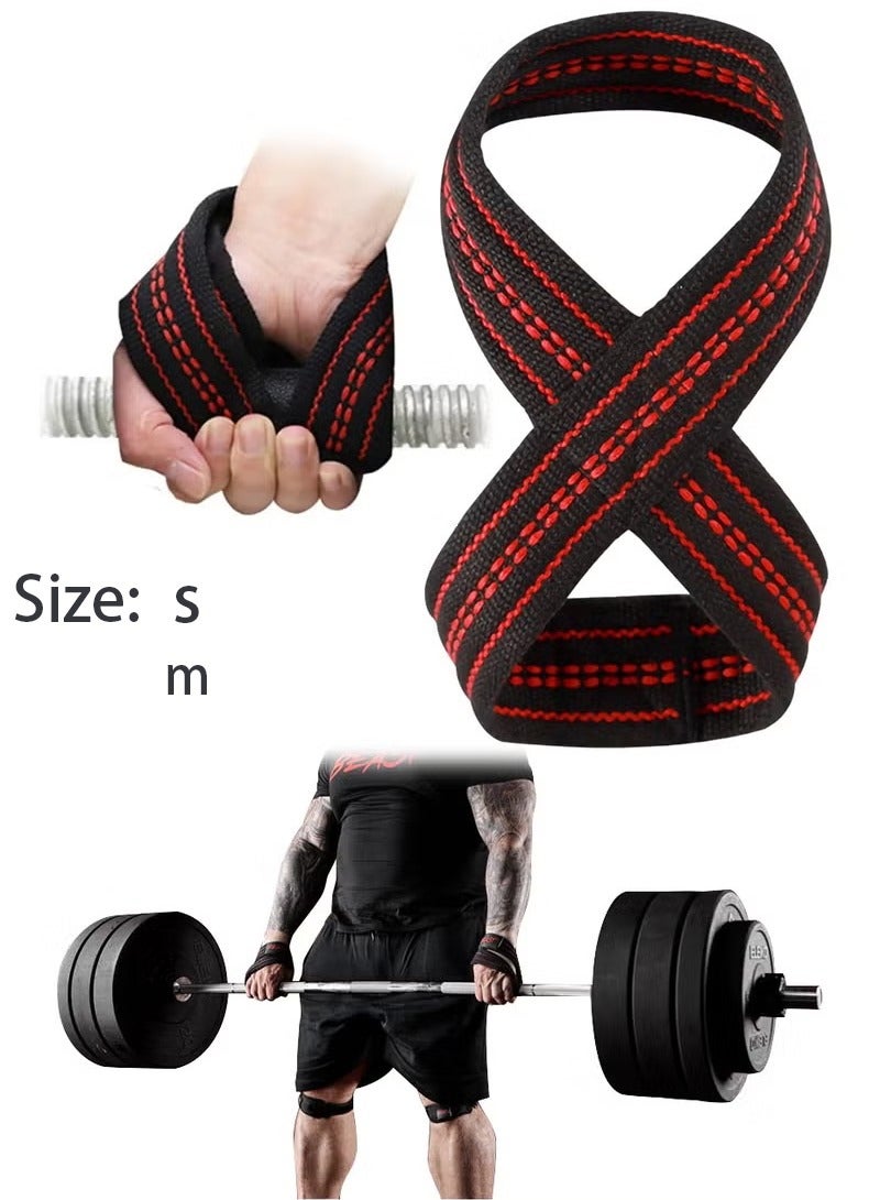 PYC Figure 8 Weight Lifting Straps DeadLift Wrist Strap for Pull-ups ...