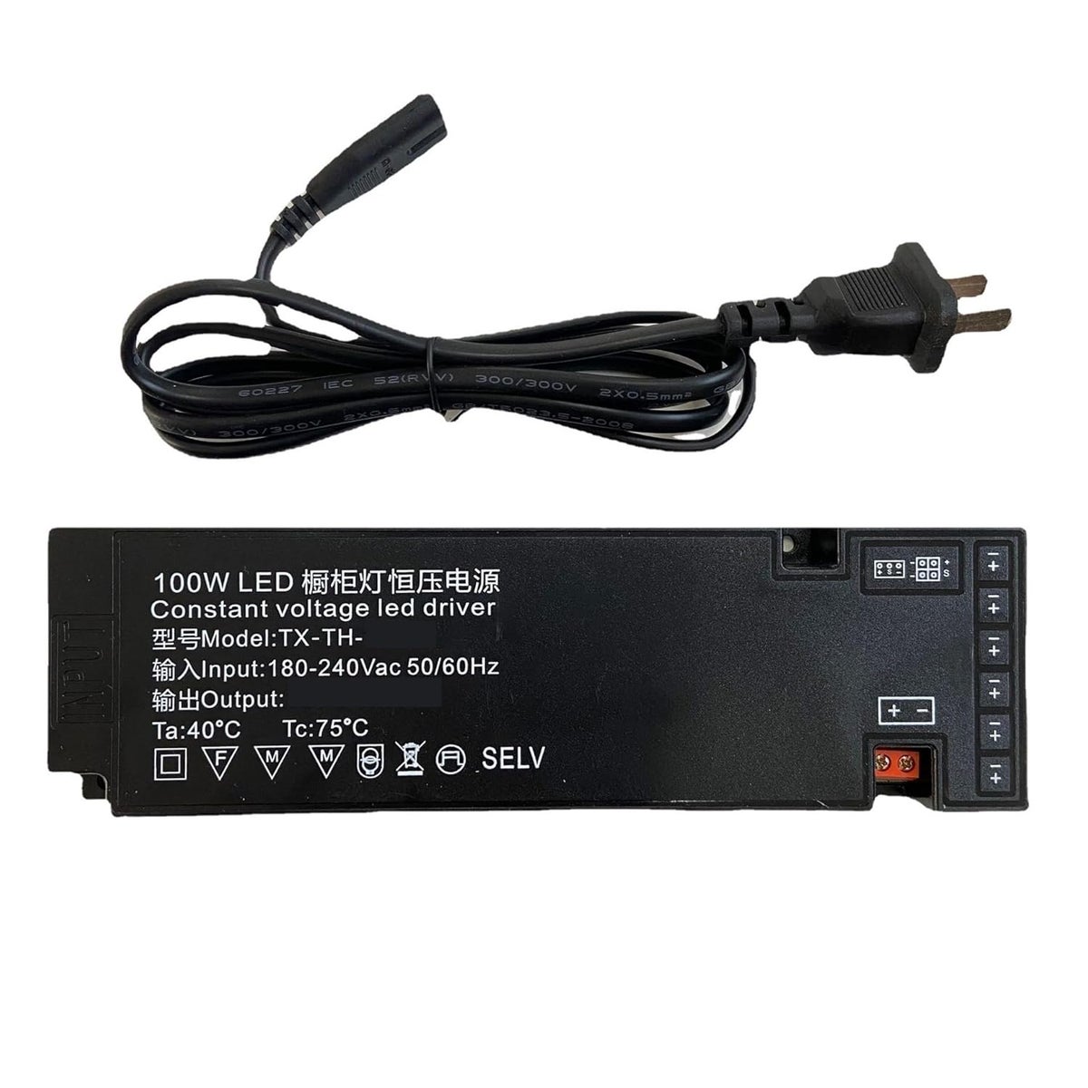 Generic 12v60w Led Black Cabinet Light Power Supply Constant Voltage ...