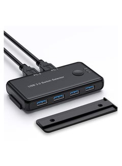 SYOSI USB 3.0 KVM Switch Selector, 2 Computers 4-Port USB Hub Switcher ...