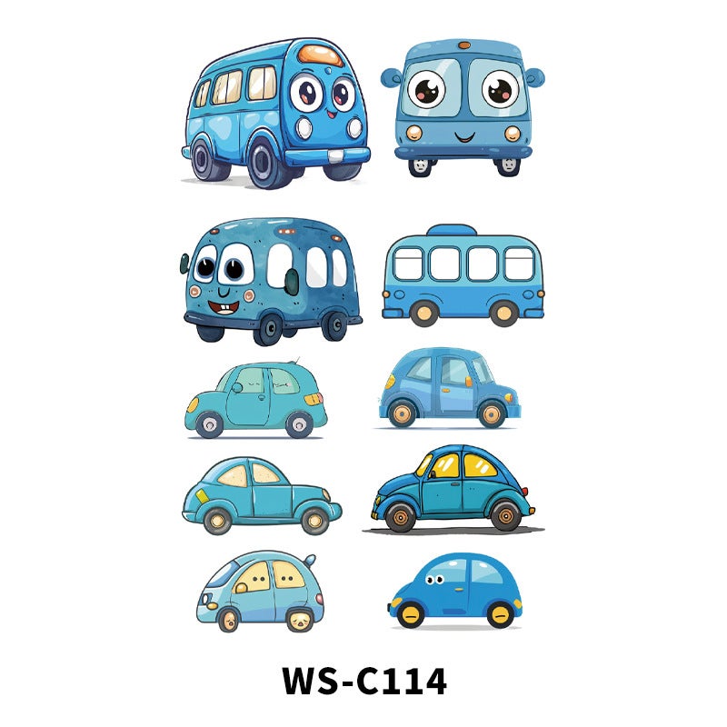 Generic Car Tattoo Sticker Waterproof Children'S Cartoon Cognitive Toy ...