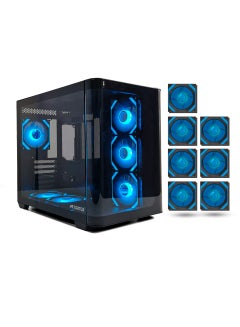 Tortox Tortox Curvo Gaming PC Case ATX/M-ATX/ITX Gaming PC Case with 7 ...