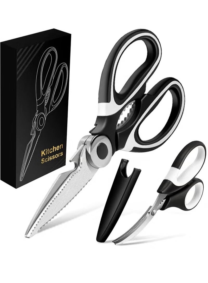 Generic 2 Pack Kitchen Scissors Heavy Duty Stainless Steel Cooking ...