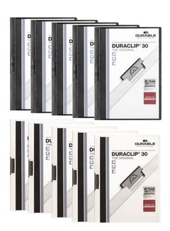 Durable 10-Piece Duraclip Clip Folder Multicolour UAE | Dubai, Abu Dhabi