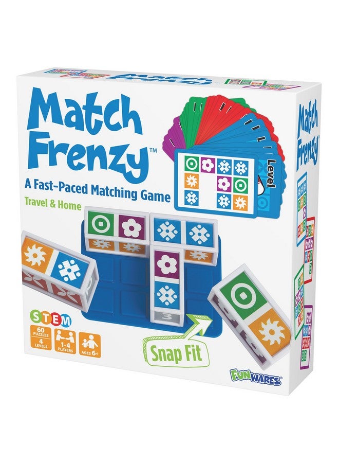 Funwares Match Frenzy: Portable Snap-On Pattern Matching Puzzle Games ...
