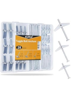 Arabest 28-Piece Heavy Duty Wall Anchor Kit for Drywall and Ceiling ...