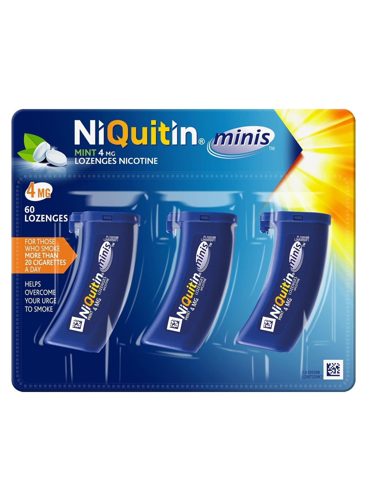 NiQuitin NiQuitin Minis Mint 4 mg Lozenges - Effective Smoking Craving ...