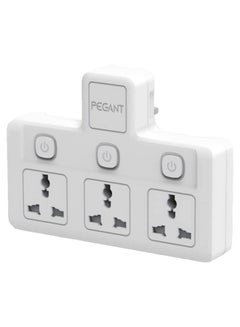 PEGANT 3 Way Universal Multi Plug Power Extension Socket Adapter UAE ...