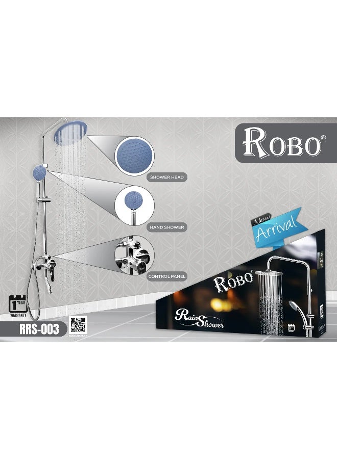 ROBO Modern Rain Shower System | Hand Shower & Control | Sleek Bathroom ...