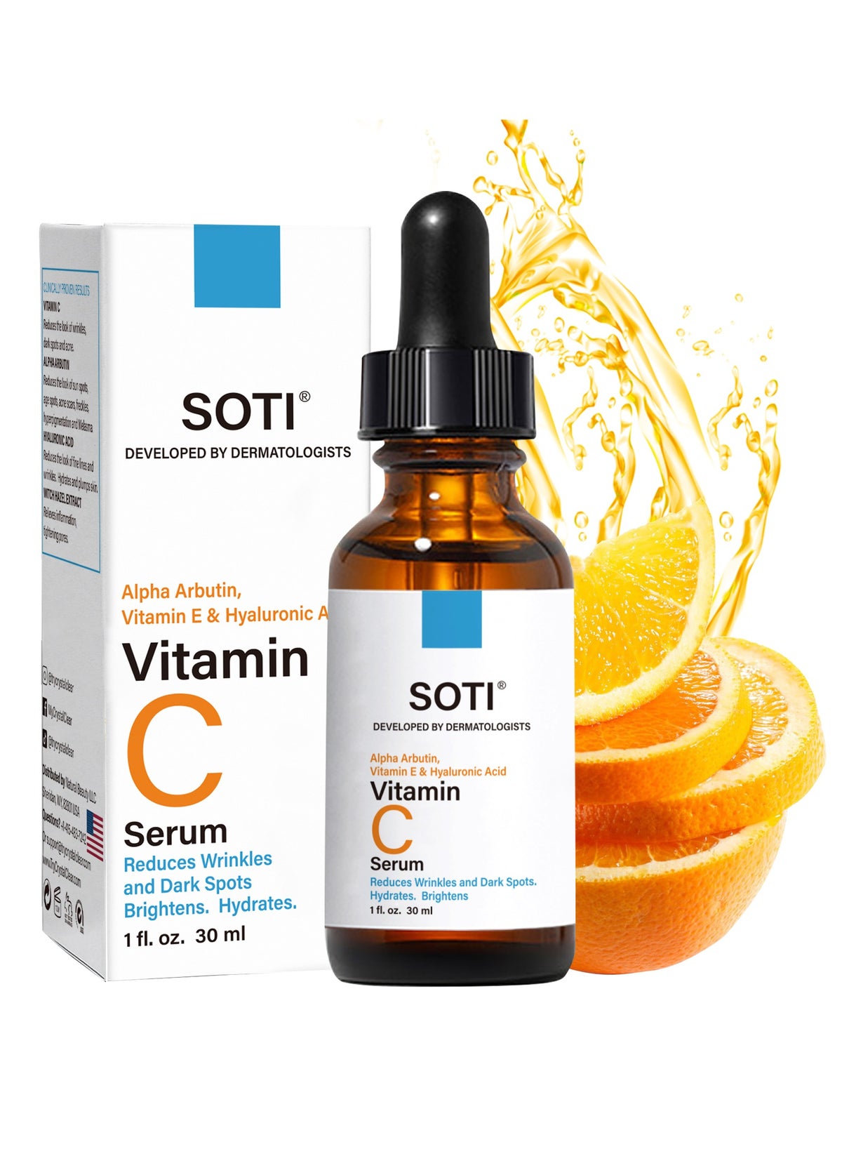 SOTI Soti Vitamin C Anti-aging Face Serum 20% Vitamin C Concentrated To ...